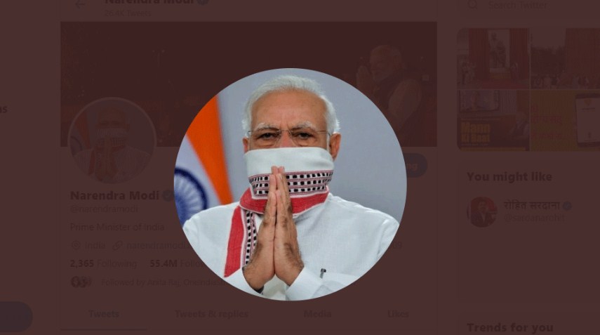 Coronavirus: PM Narendra Modi changes his Twitter profile picture ...