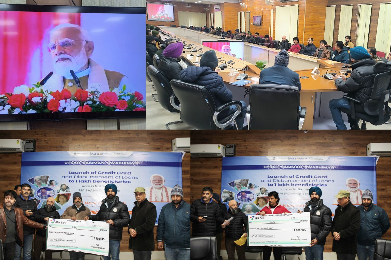 Doda admin organises live streaming of PM SVANidhi Credit Card scheme ...