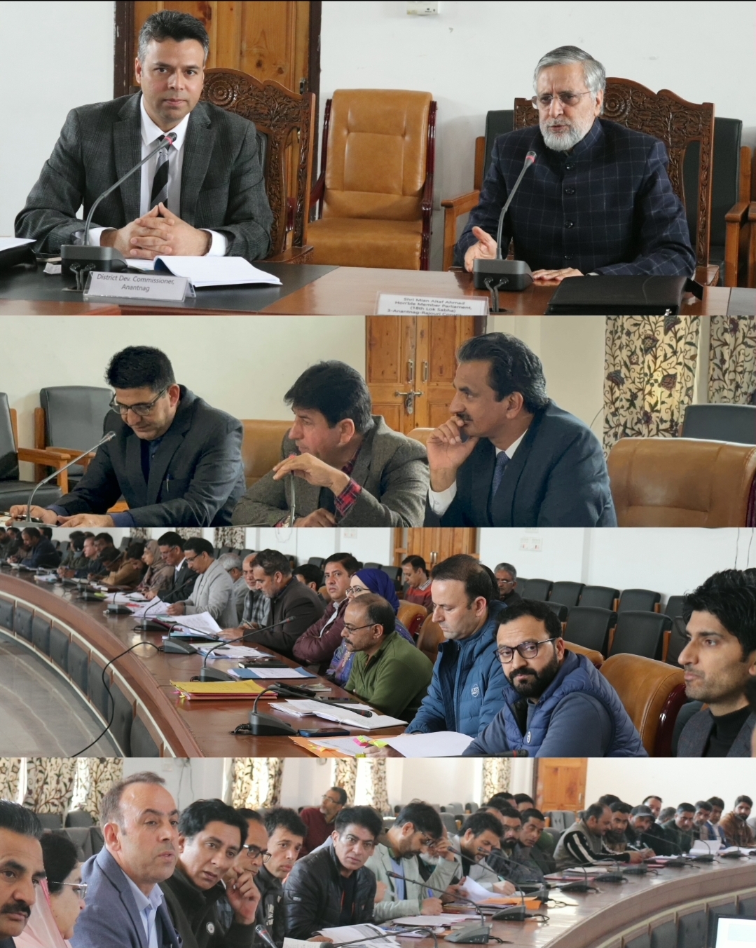 MP Mian Altaf Ahmad chairs DISHA Meeting at Anantnag; Reviews progress ...
